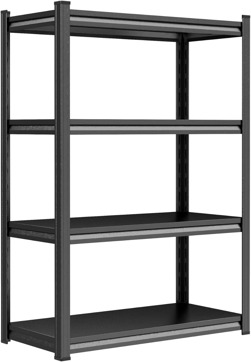 44"H 4-Tier Metal Storage Shelves, 2000LBS Heavy Duty Garage Shelving ...