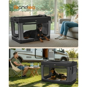 Vibrant Life Pet Portable Kennel for Dogs, Hard-Sided Travel Carrier ...