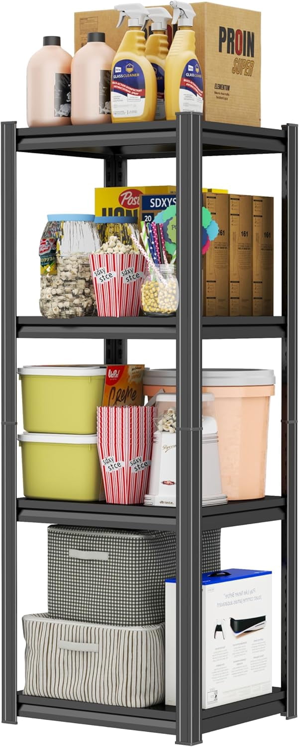 44-Inch Tall Storage Shelves - 4-Tier Metal Shelf 2000 lbs Garage ...