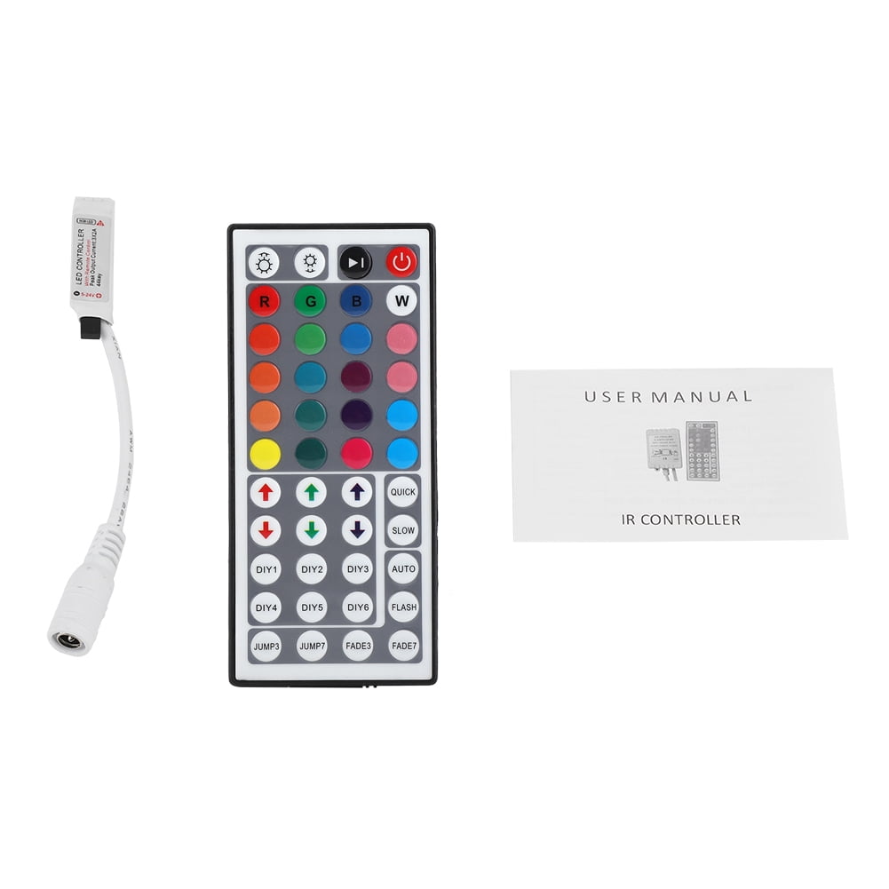 44 Keys Mini IR Remote Controller for RGB LED Tape Strip Light ...