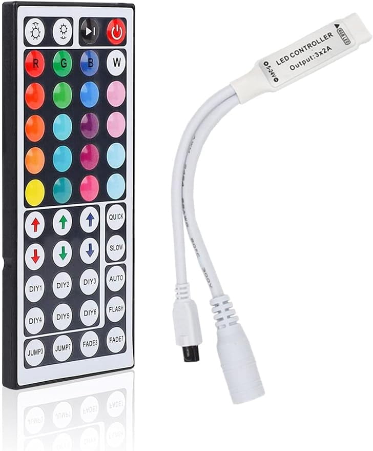 44 Keys Wireless RGB IR Remote Controller DC5-24V Remote Controller ...