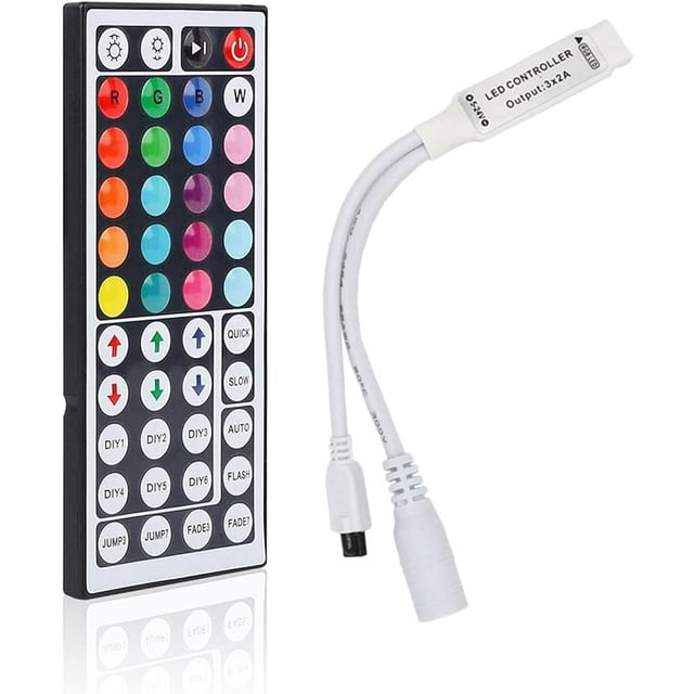 44 Keys Wireless RGB IR Remote Controller DC5-24V Remote Controller ...