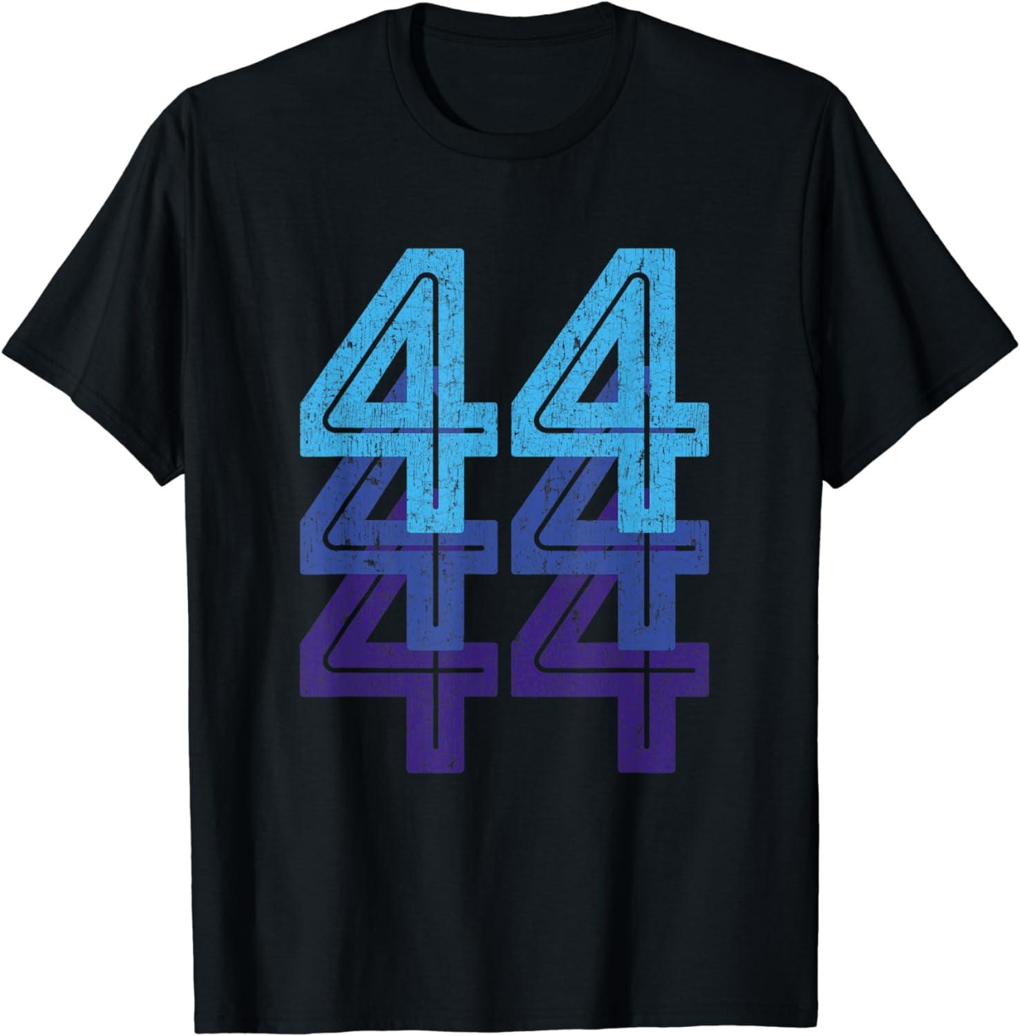 44 Lucky Number 44th Year Birthday Age Sports Team T-Shirt - Walmart.com