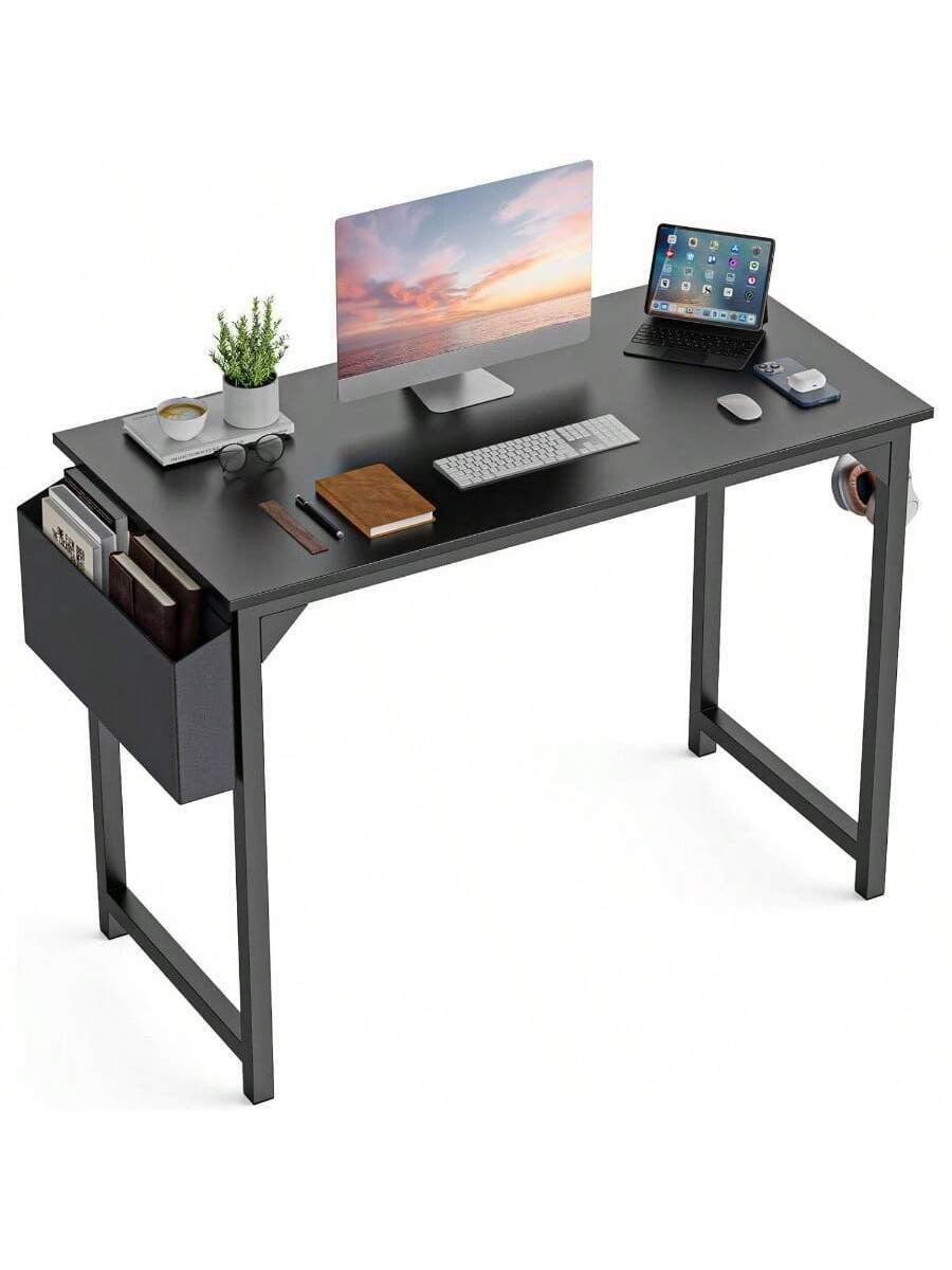 44" Modern Computer Desk with X-Shaped Reinforcement, Home Office ...