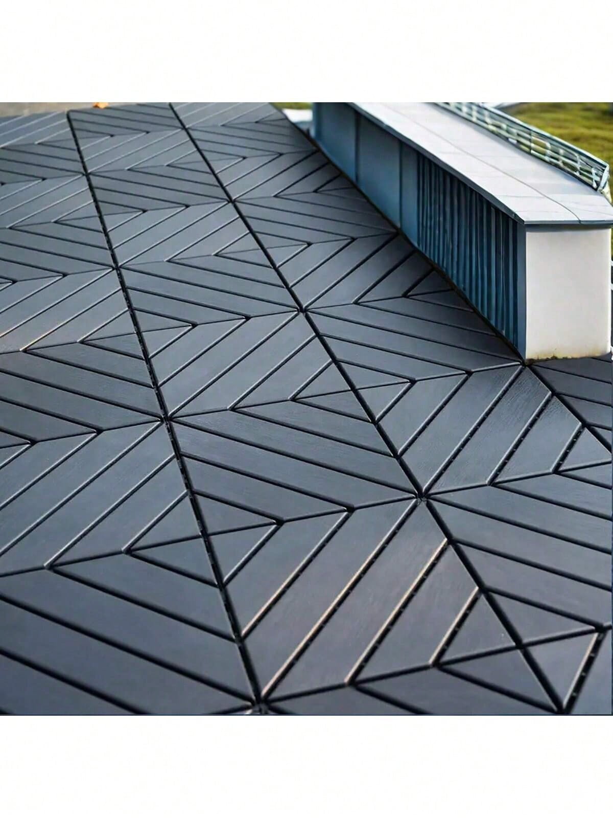 44 PCS Plastic Interlocking Deck Tiles-12"X12"Waterproof Outdoor Floor ...