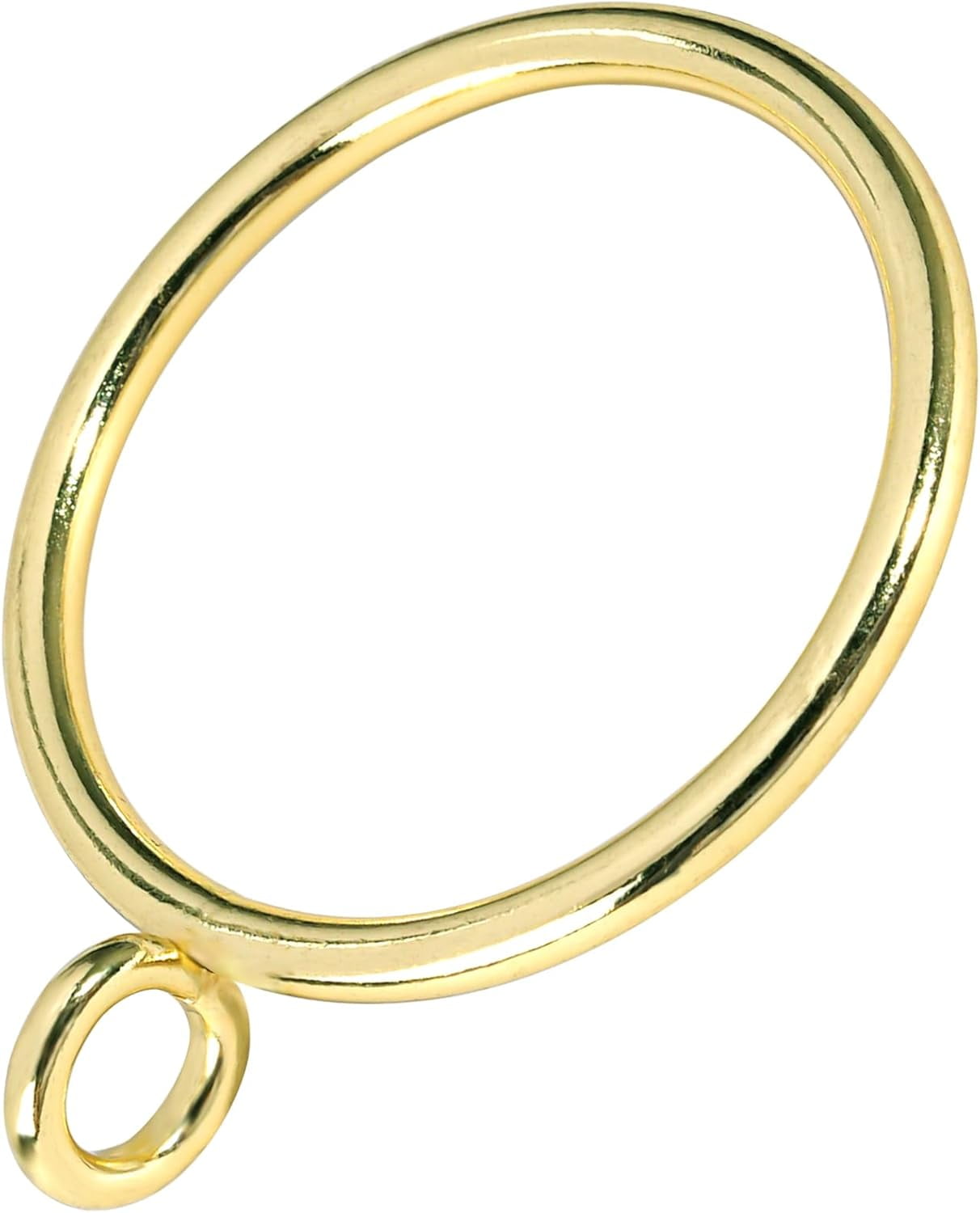 44 Pack Curtain Rings with Eyelets, Metal Drapery Ring for Pinch Pleat ...