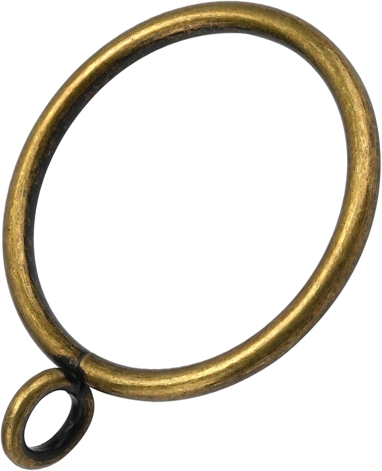 44 Pack Curtain Rings with Eyelets, Metal Drapery Ring for Pinch Pleat Curtains, Drape Ring 1.5 ...