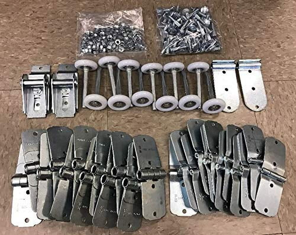 44 Pack Todco Door Repair Kit- All Hinges + 2" Rollers + Hardware ...