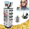 44 Pairs Glasses Rack Holder Sunglasses Display Stand Organizer 360 ...