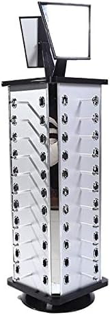 44 Pairs Rotating Glasses Display Stand - Square, Silver, Aluminum ...