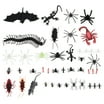 40pcs Scary Rubber Prank Fake Roaches, Realistic Plastic Bugs, Trick ...