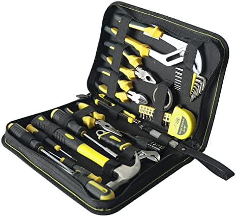 44-Piece Household Hand Basic DIY Repair Kit With Easy Carrying Bag For ...