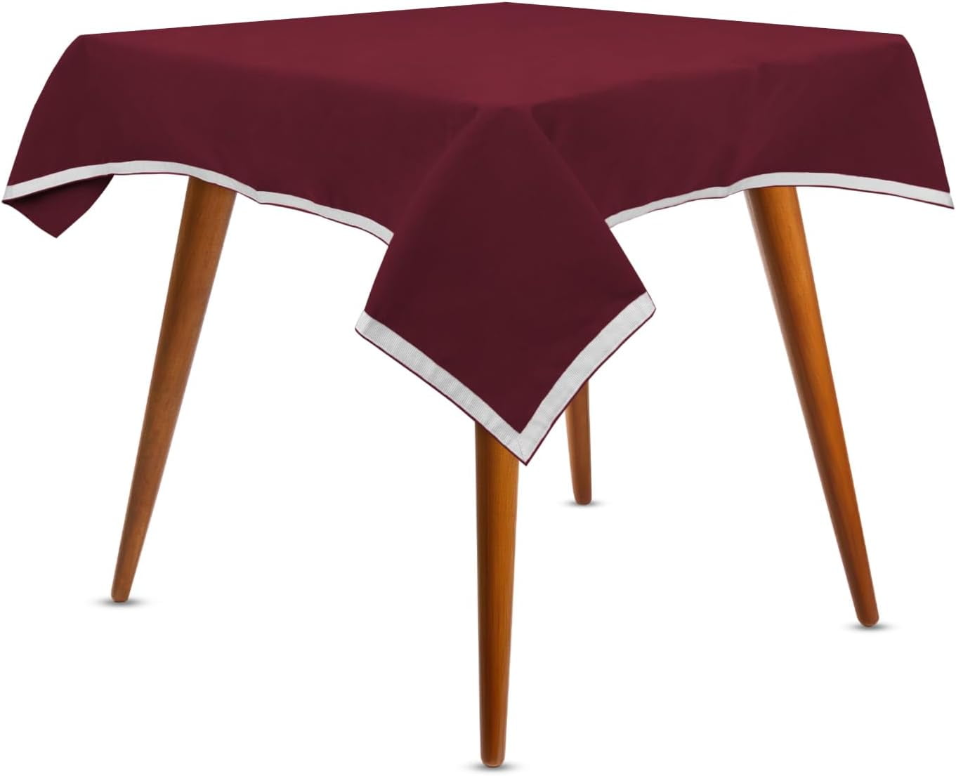 44" Square Burgundy Card (Bridge) Table Cover - Walmart.com