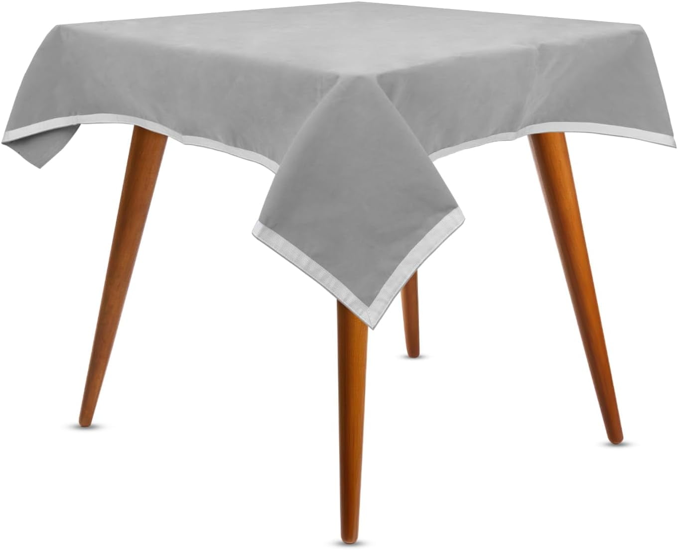 44" Square Silver Gray Card (Bridge) Table Cover Portable Neck Fan ...