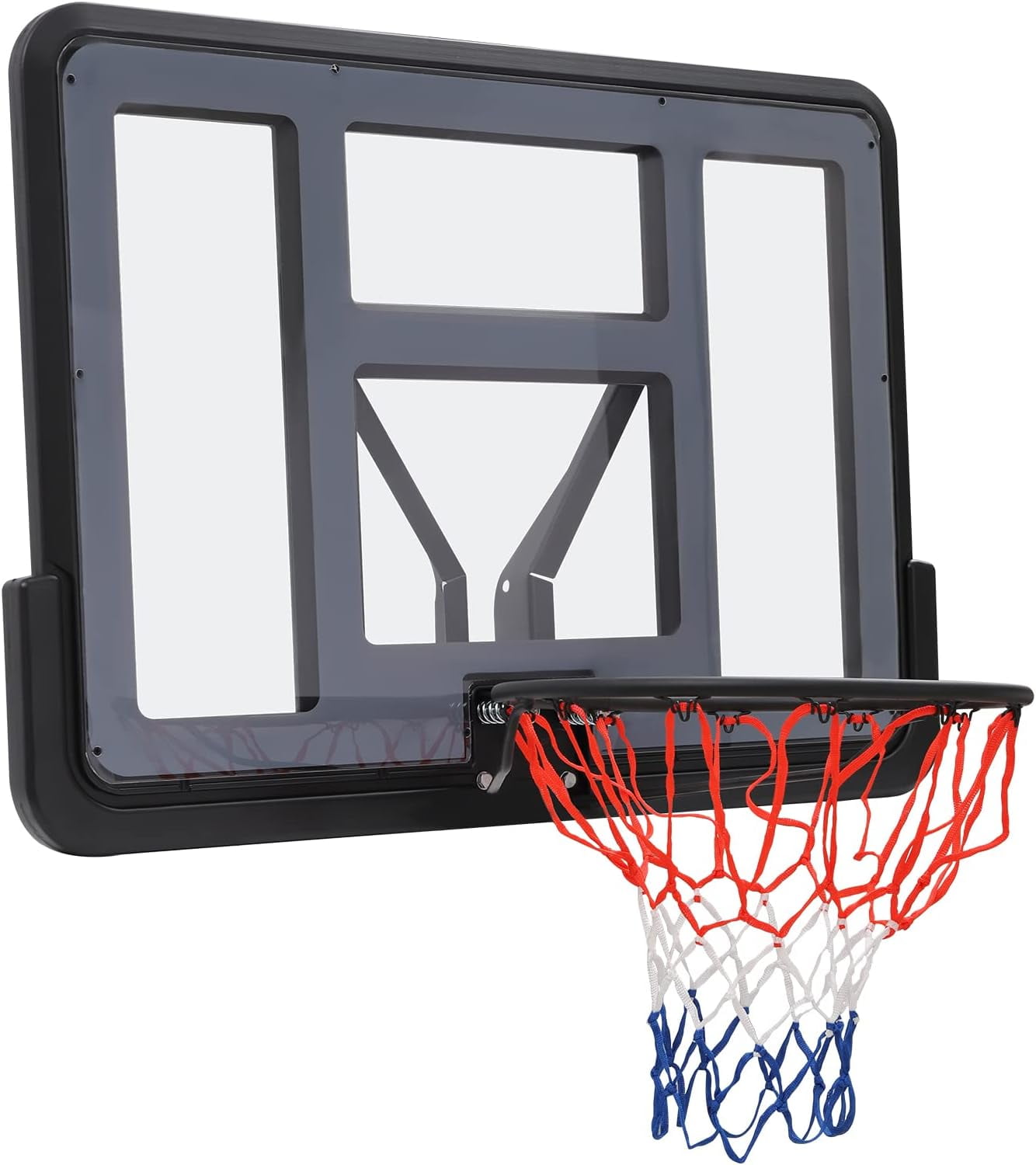 44" Wall Mounted Backboard & Rim Combo PET Shatter Proof Backboard and ...