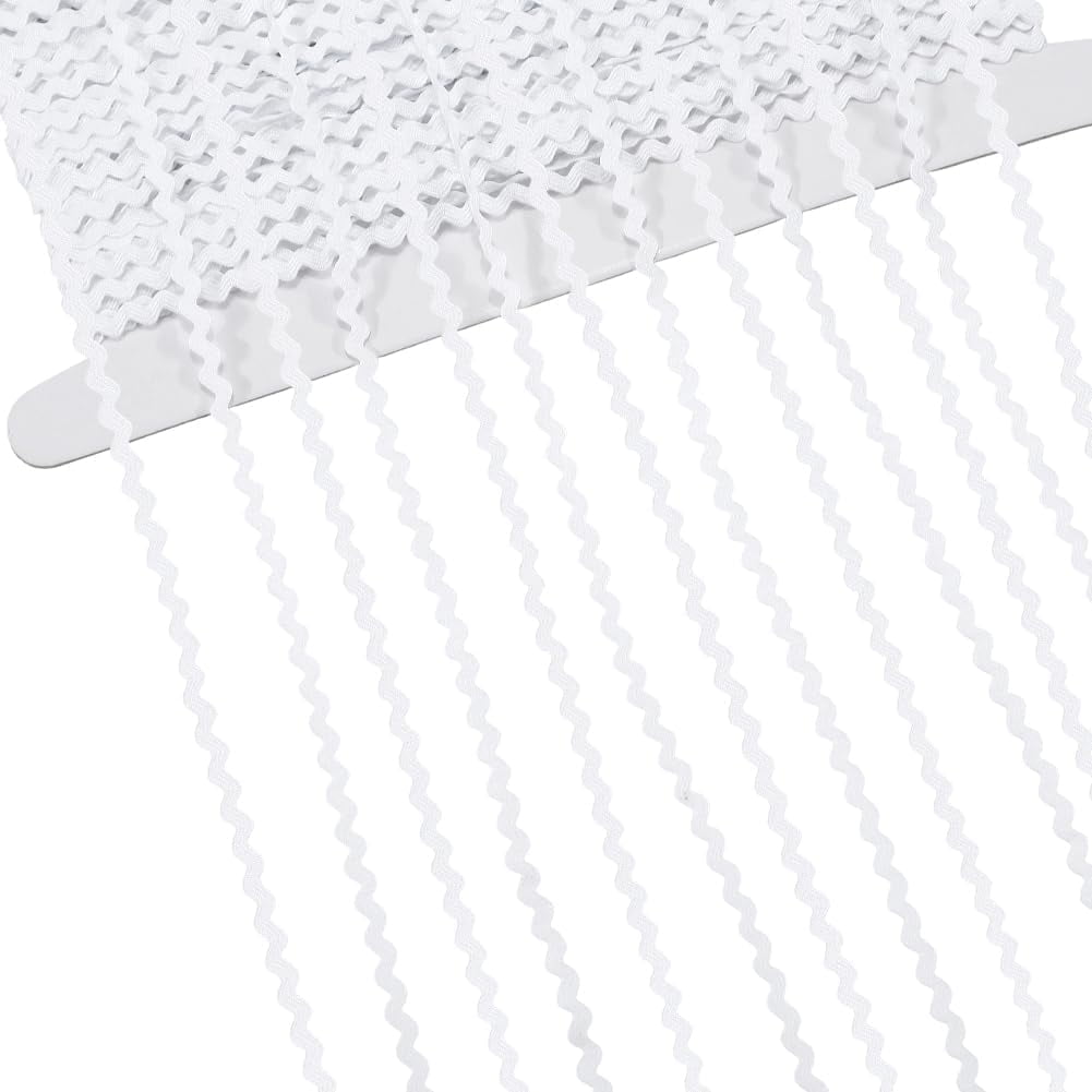 44 Yards RIC Rac White Rick Rack Trim 1/8 inch Rickrack Lace Wave ...