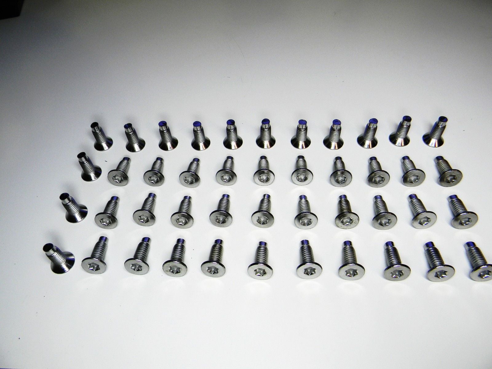 44 ea Chrome/ Windshield/ Door/ Tailgate Hinge/ Torx Bolt Screw ...