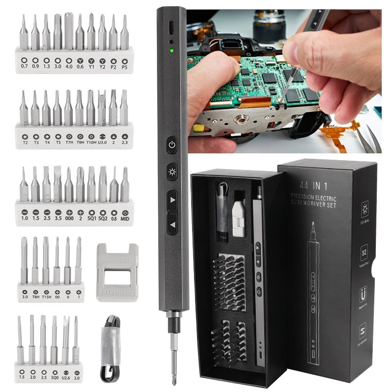 44 in 1 Electric Screwdriver Set Mini Cordless Precision Repair Tool ...