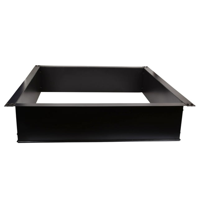 Dewan and Sons 44 in. Square Fire Pit Ring - Durable Iron Outdoor ...