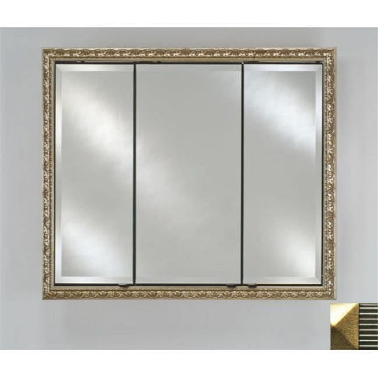 44 in.x 30 in.Recessed Triple Door Cabinet - Meridian Silver-Gold ...