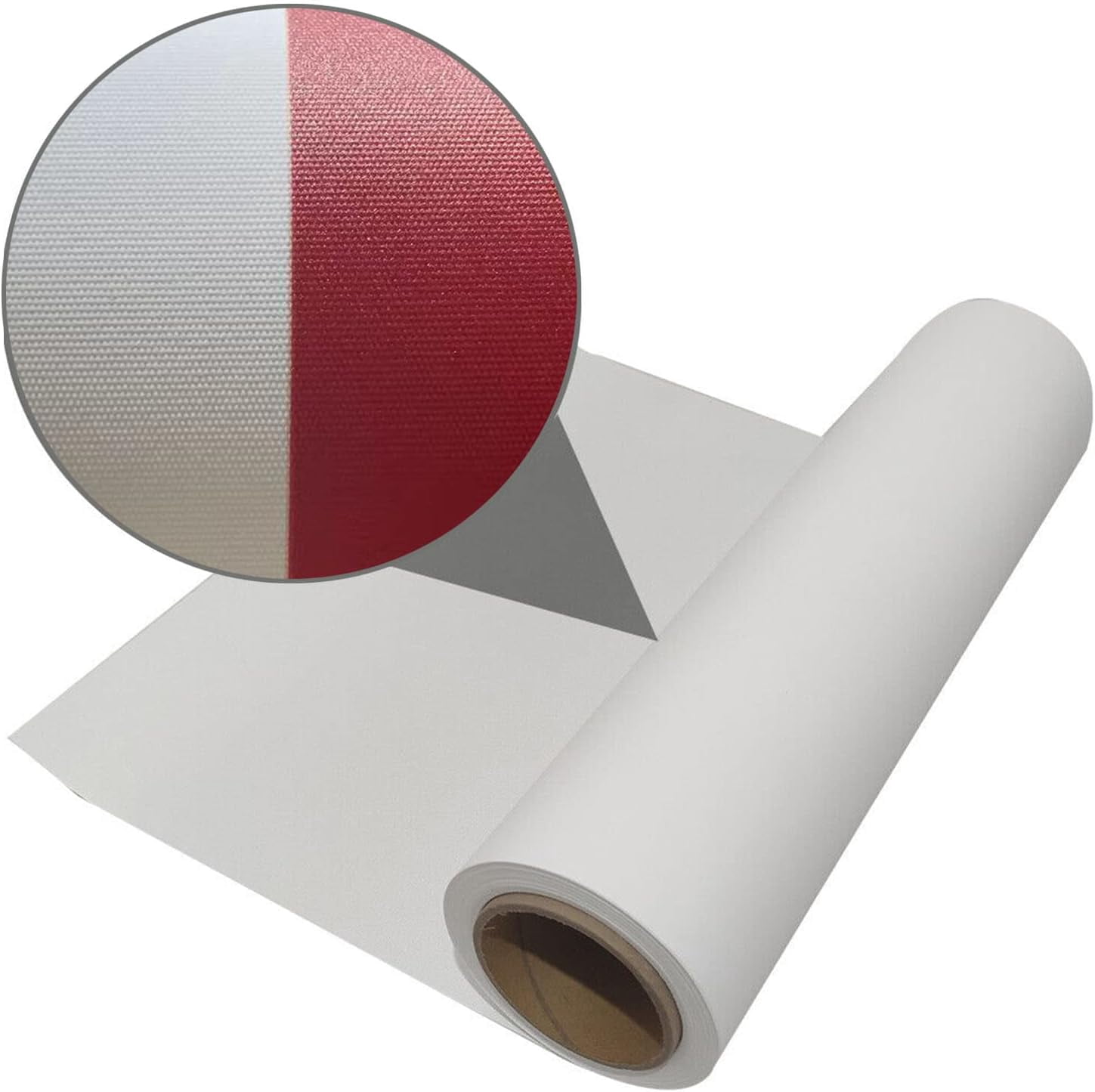 44 in x 40 ft Aqueous Curl-Free Block-Out White-Back Fabric Banner ...