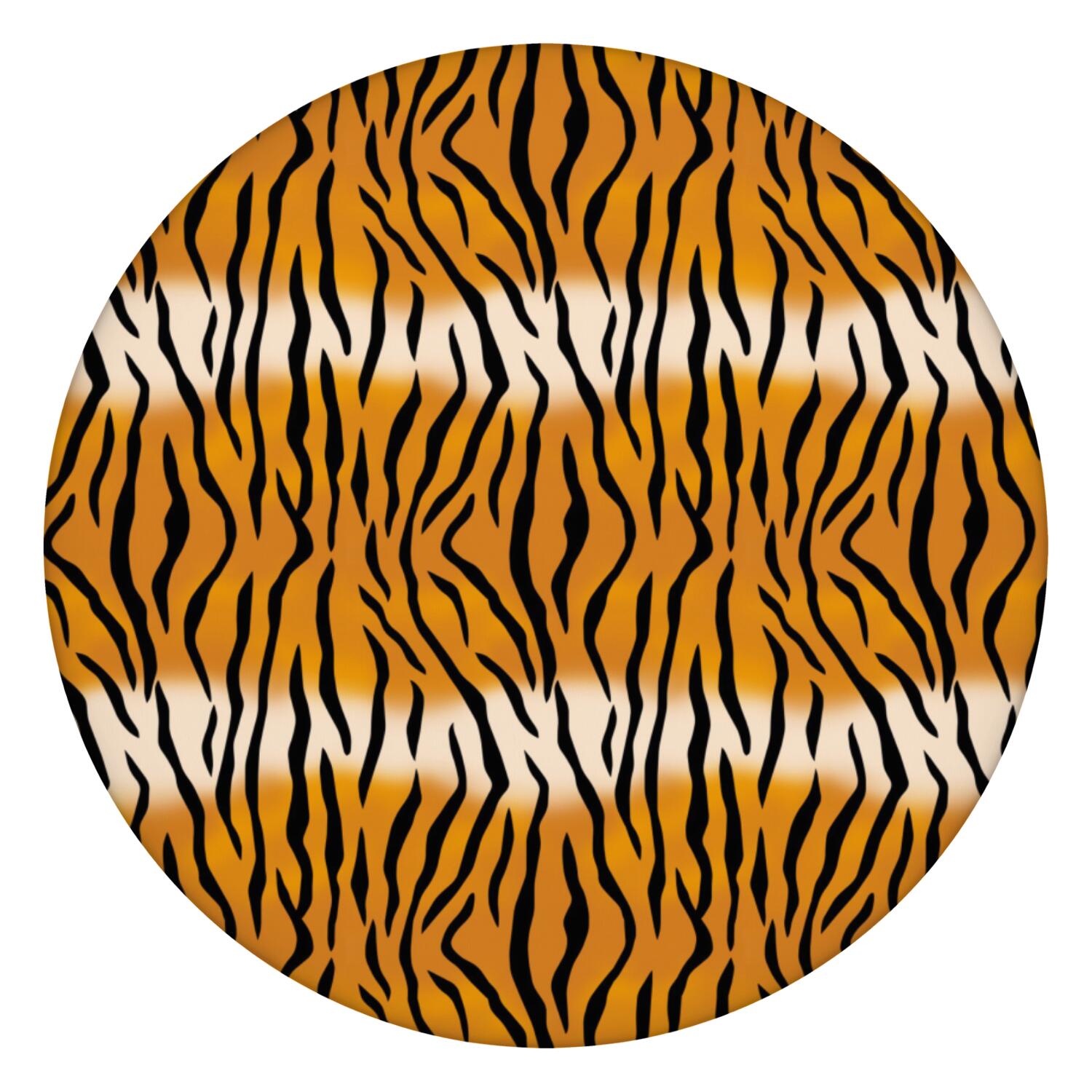 44 inch round tablecloth with tiger jungle background – waterproof and ...