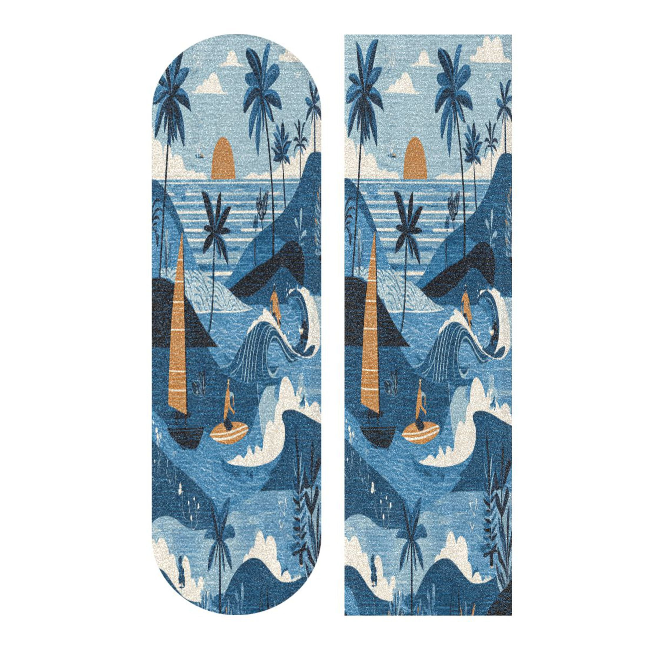 44" x 10" PVC Anti-Slip Pad Skateboard Anti-Slip Pad with High-Density ...
