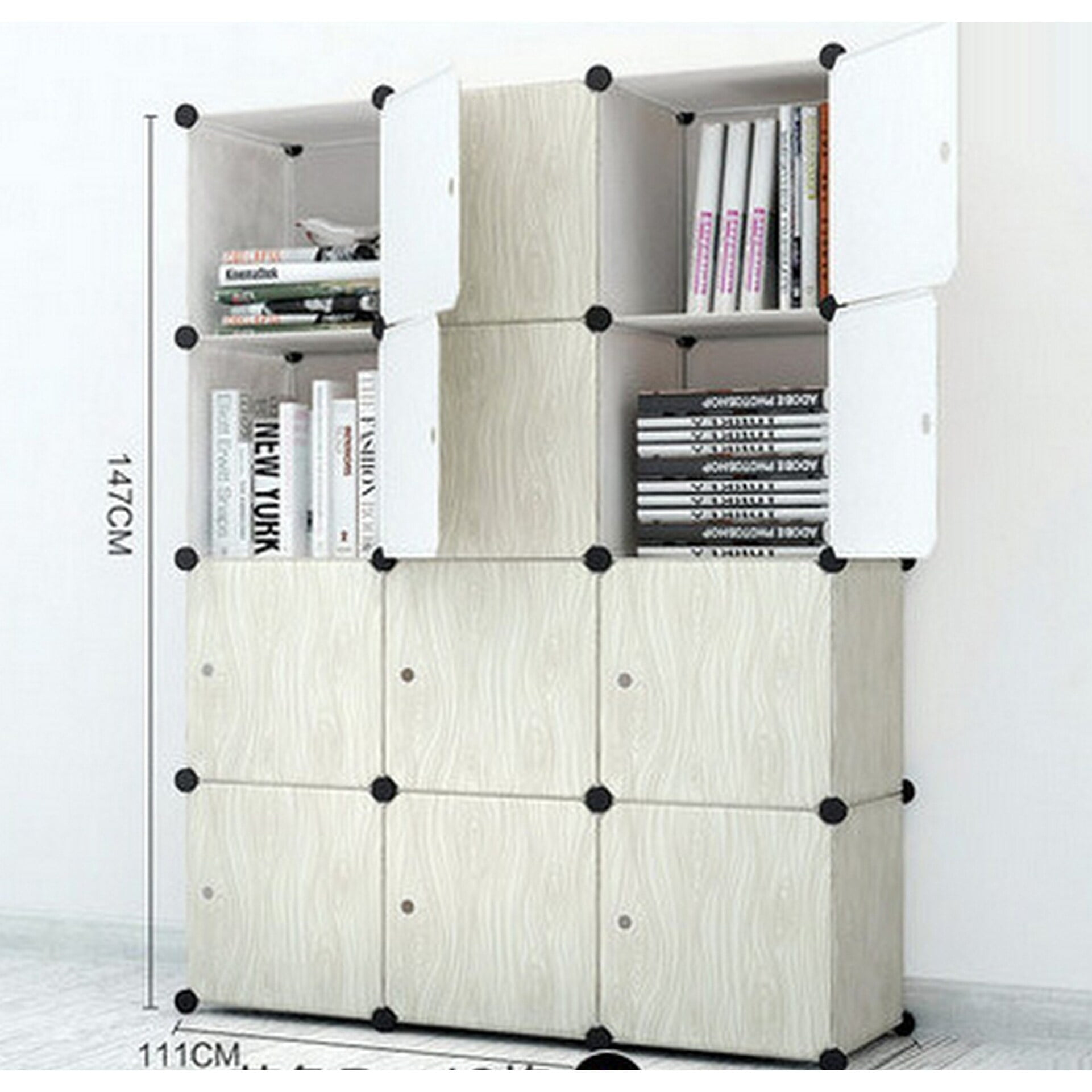 44" x 15" x 58" DIY Stackable Storage Cabinet - Walmart.com