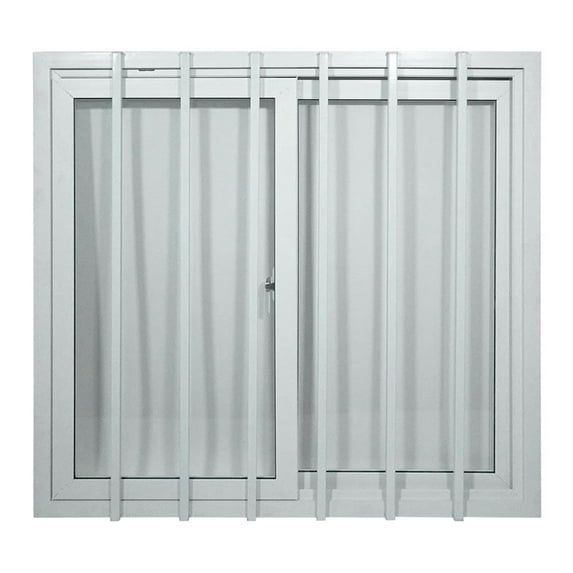 44" x 44" Shipping Container Window with Security Bars - PVC Frame ...