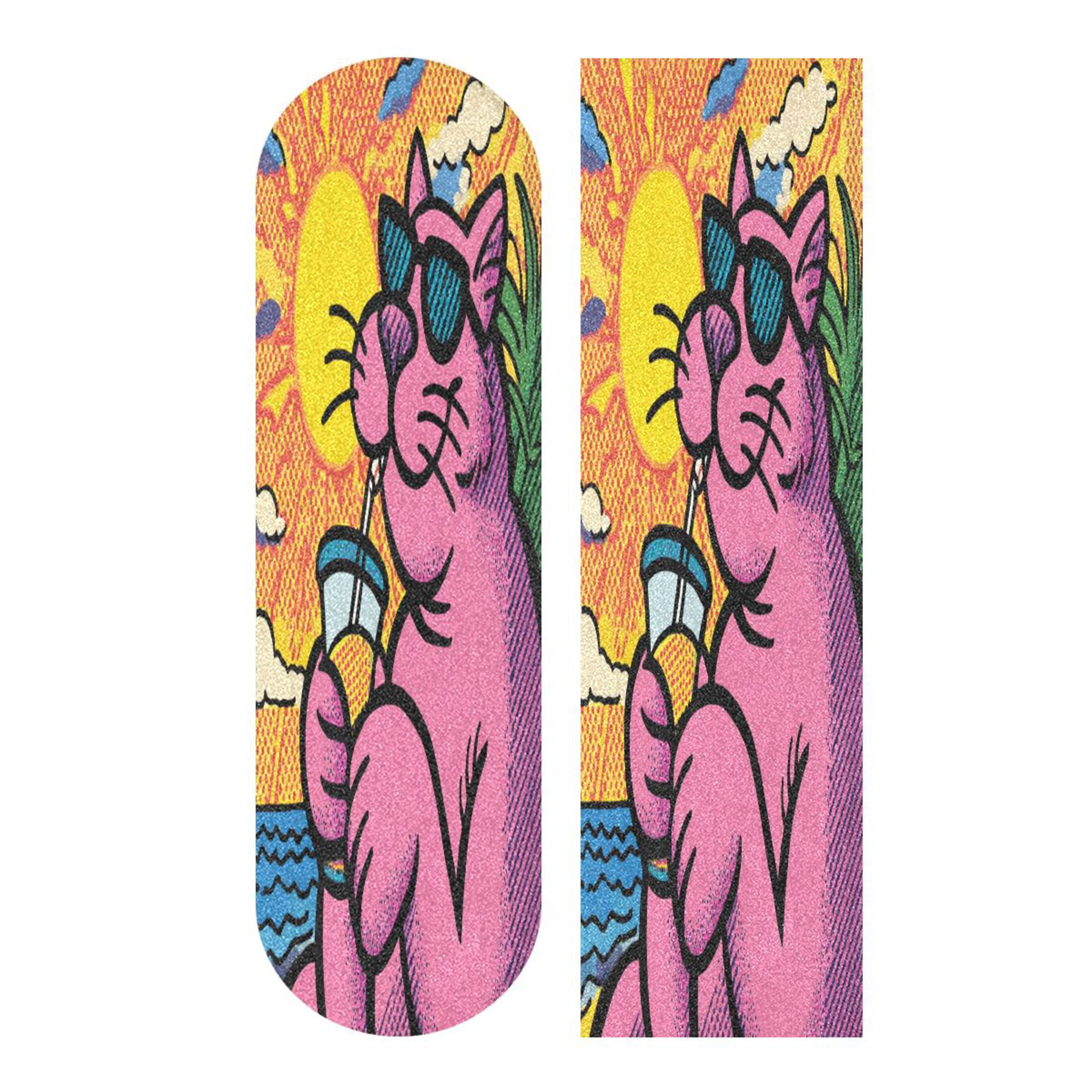 44"x10" PVC Anti-Slip Pad Skateboard Anti-Slip Pad with High-Density ...