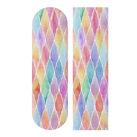 44"x10" PVC Anti-Slip Pad Skateboard Anti-Slip Pad with High-Density ...