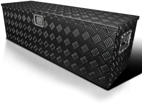 44"x15"x15" Black Heavy Duty Aluminum Tool Box Truck Utility Chest ...