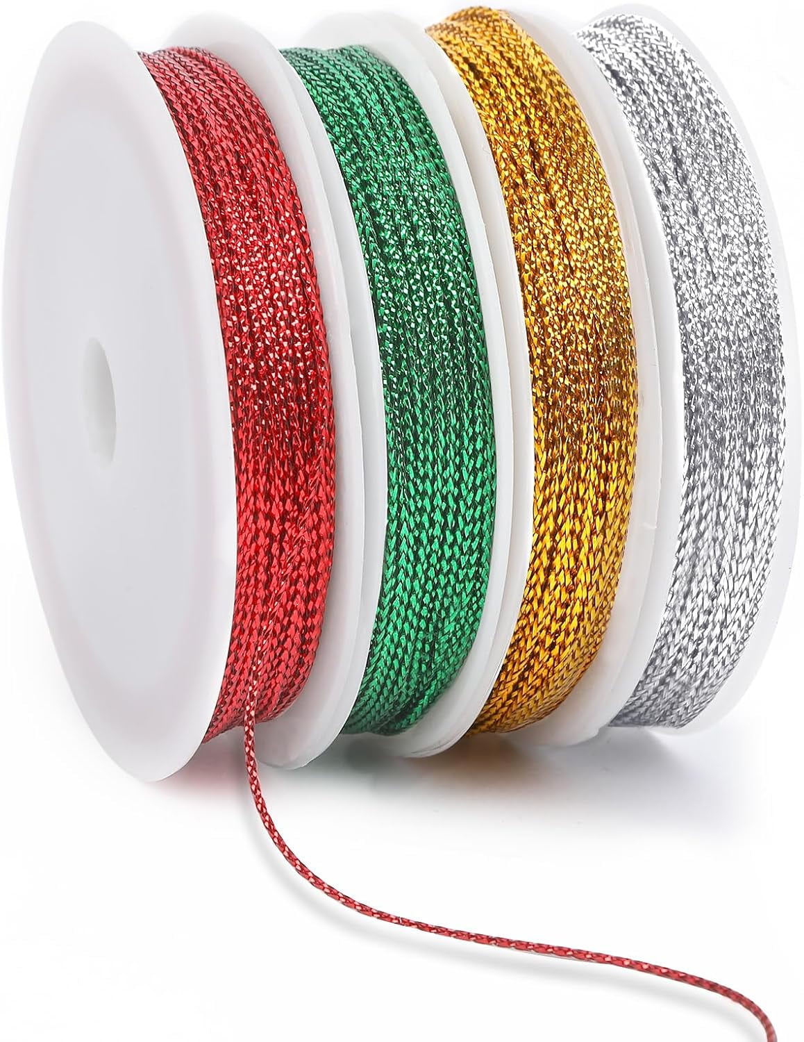 440 Yards Christmas Metallic Cord Ornament String, Christmas Ribbon ...