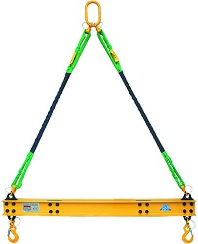 4400 LBS 2 Ton Aluminum 4' Lifting Spreader Beam Lifting Bar with 4 FT ...