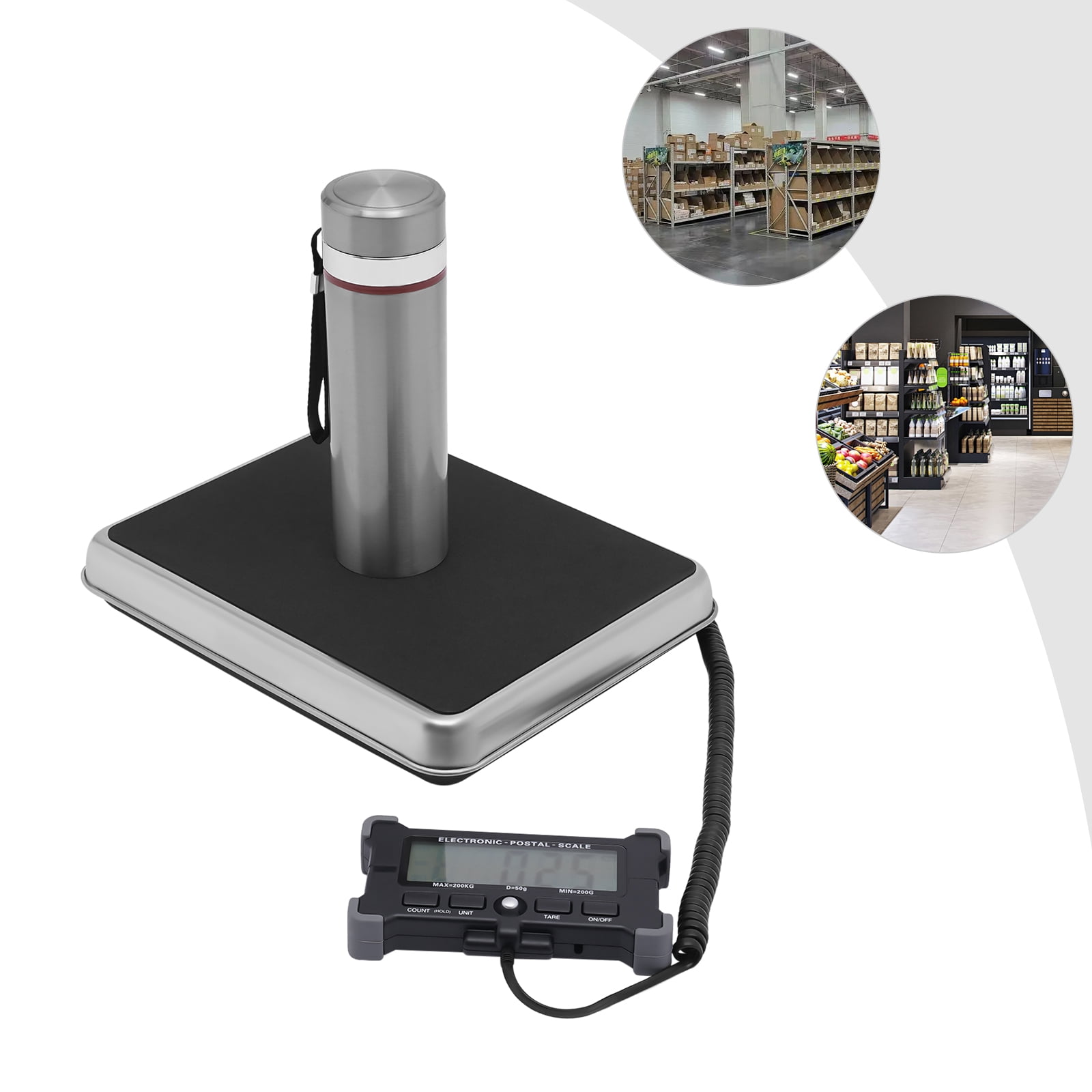 440LBS Digital Postal Scale Weight Shipping Postage Scales Mail Letter ...