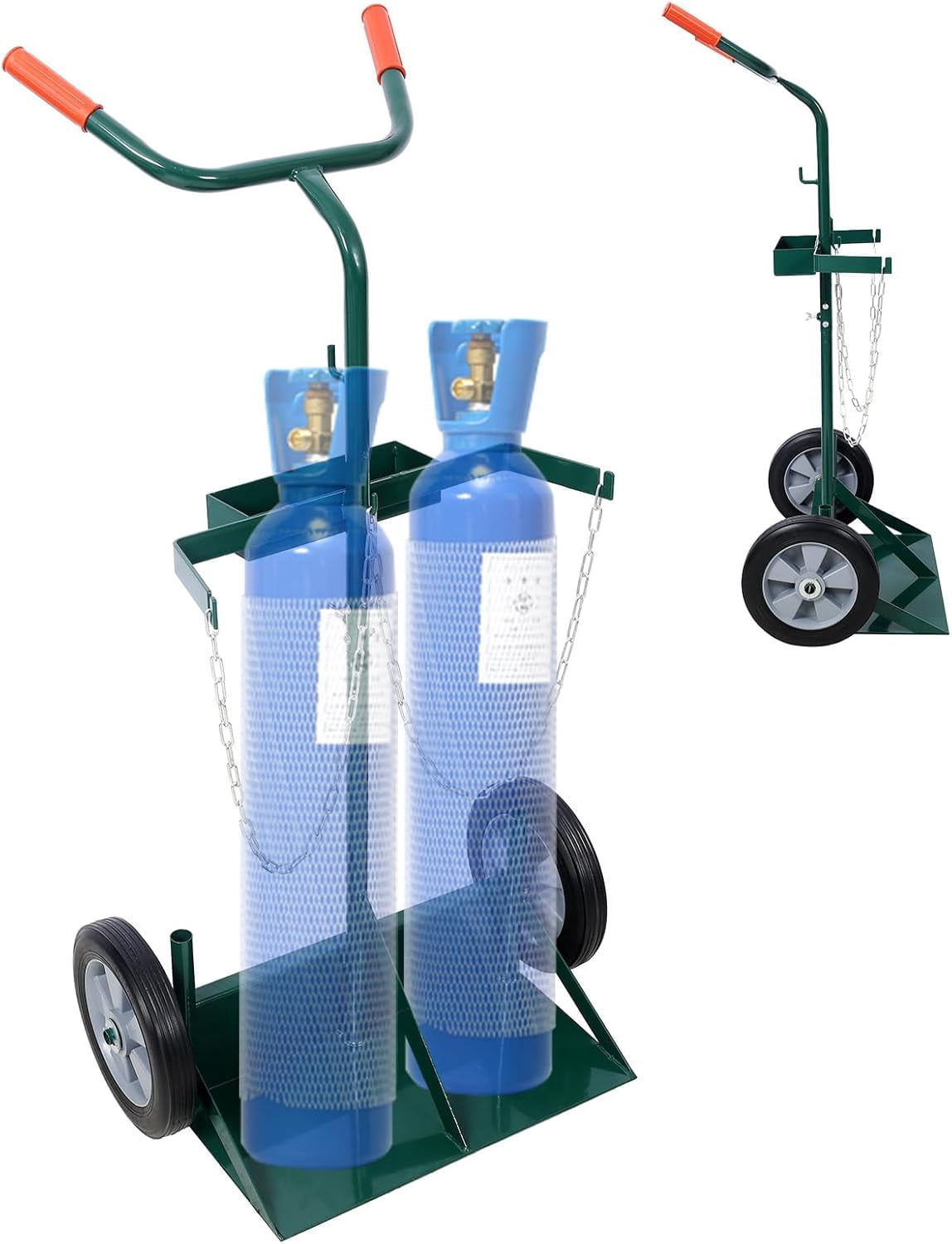 440lbs Capacity Welding Cylinder Hand Truck, Large Dual Oxygen ...