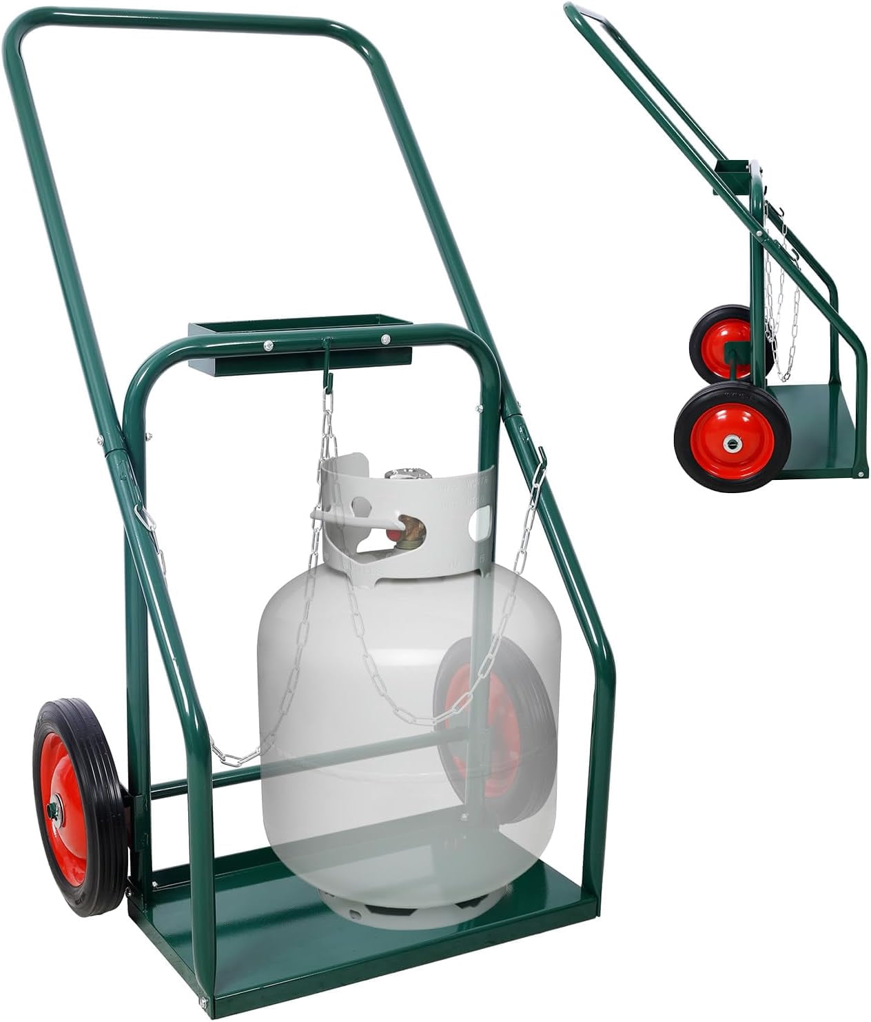 440lbs Capacity Welding Cylinder Hand Truck, Large Dual Oxygen ...