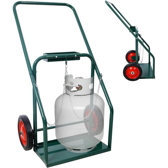 440lbs Capacity Welding Cylinder Hand Truck, Large Dual Oxygen ...