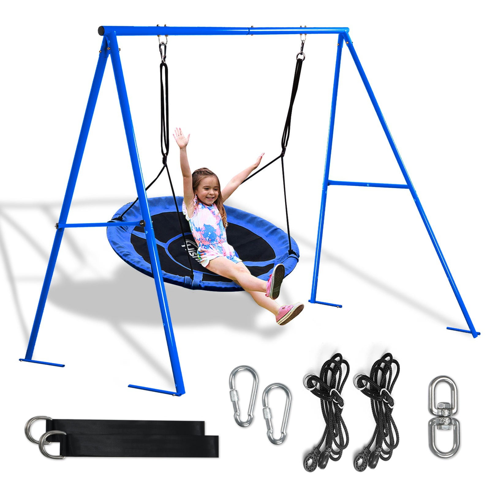 Yorovent 440lbs Swing Set-43" Saucer & 71" High Stand, Heavy Duty ...