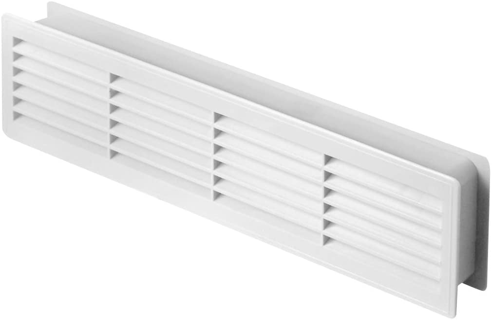 440mm x 120mm / 18" x 5'' Inch Two Sided White Door Air Vent Grille ...