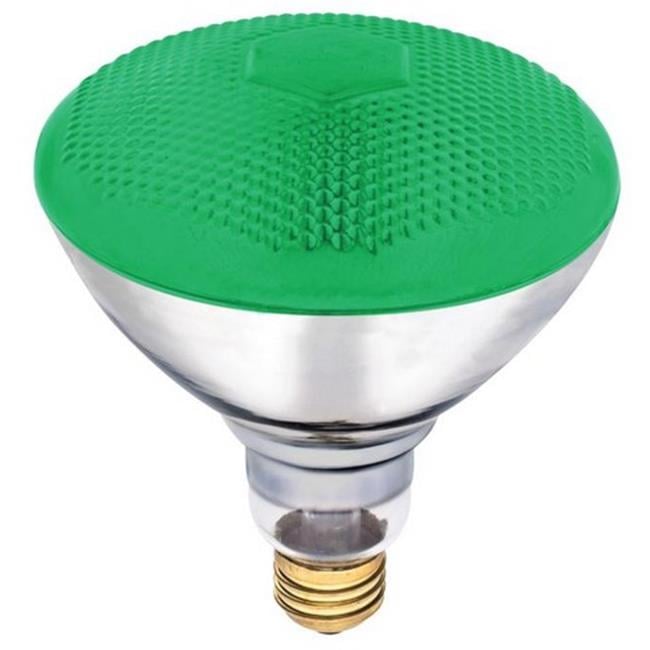 441300 100 watt BR38 Incandescent Light Bulb, Green - Walmart.com