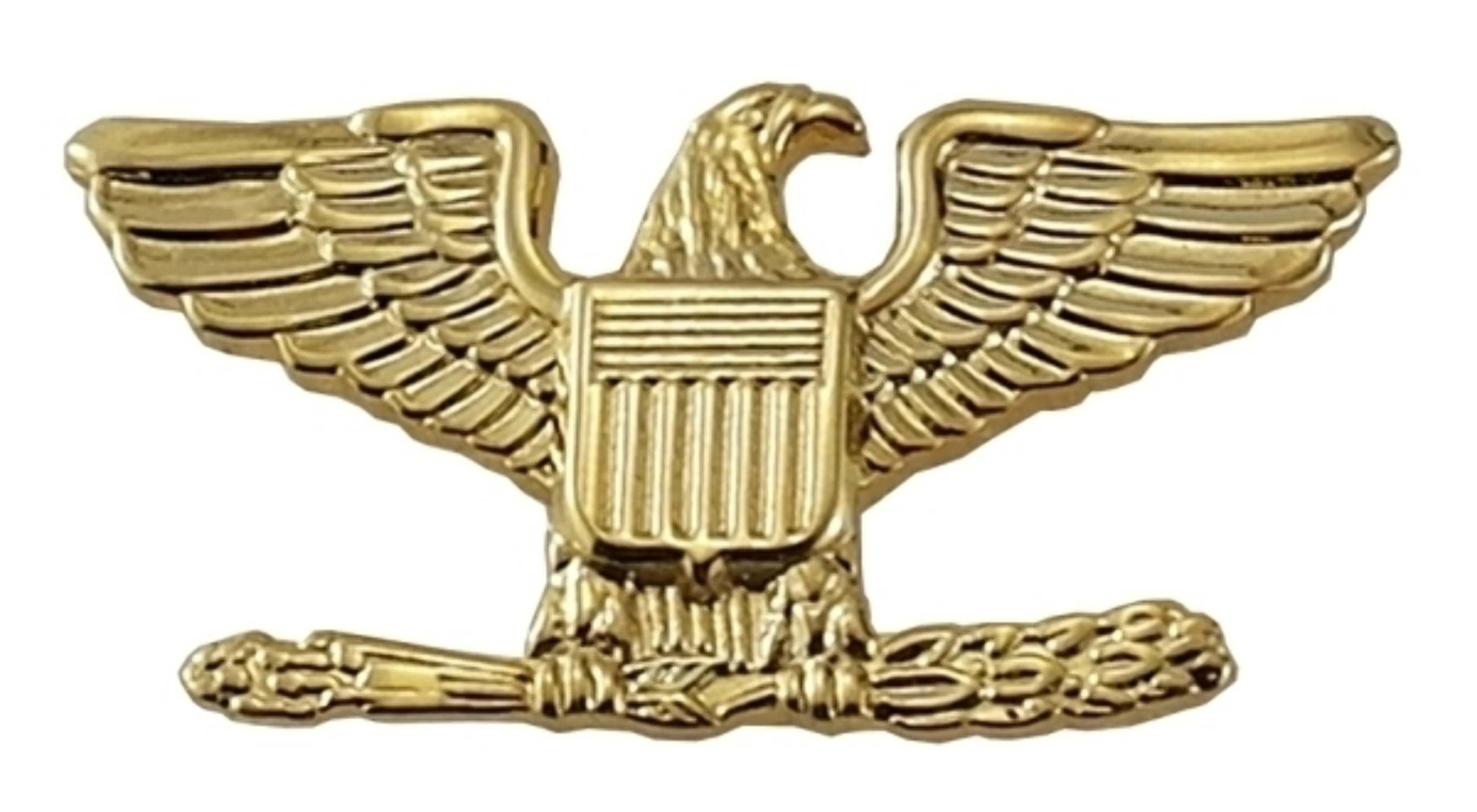 4413MG Metal Rank Insignia, Col. Eagle, Gold, PR - Walmart.com