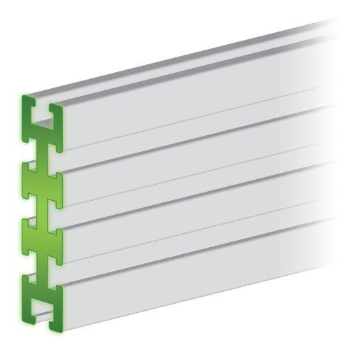 4424 Ultra Track Solid T-Slot Anodized Aluminum Extrusion 24" Long Made ...