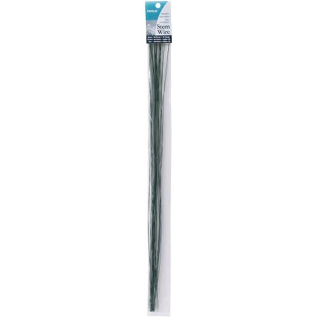 442663 Cloth Covered Stem Wire 22 Gauge 18 in. 20-Pkg-White - Walmart.com