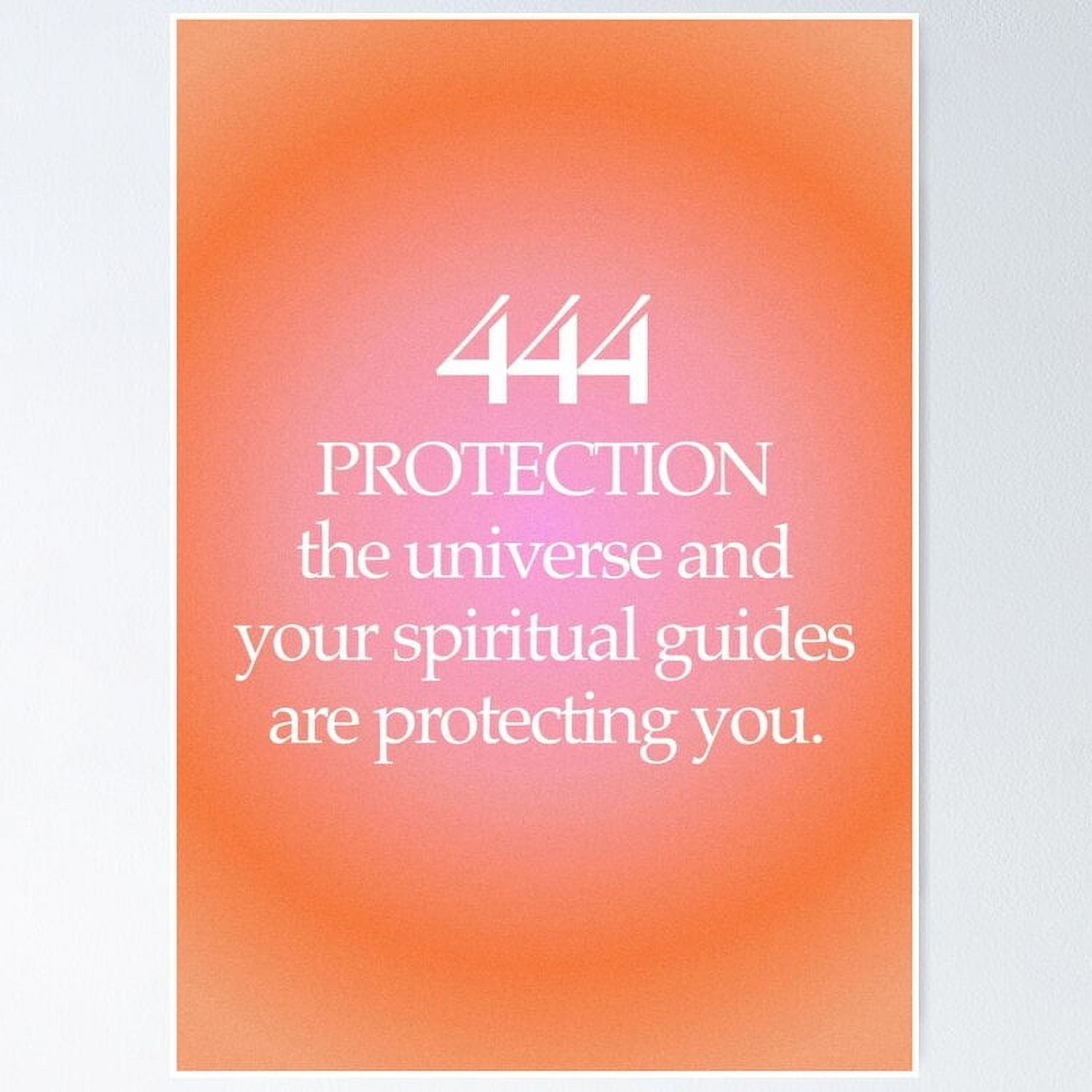 444 ANGEL NUMBER UNFRAMED Poster, 24x36 - Walmart.com