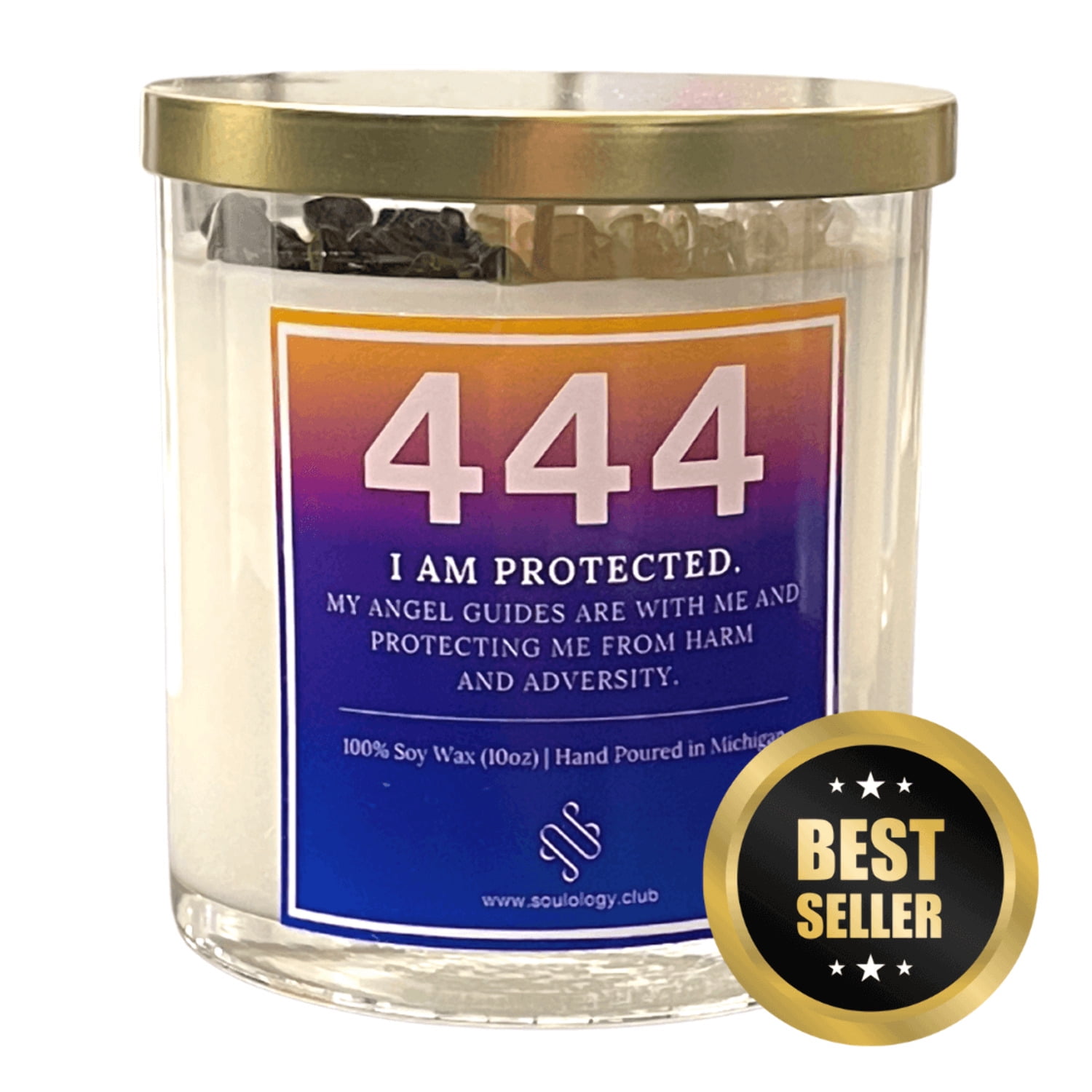444 Angel Number Affirmation Candle - Walmart.com