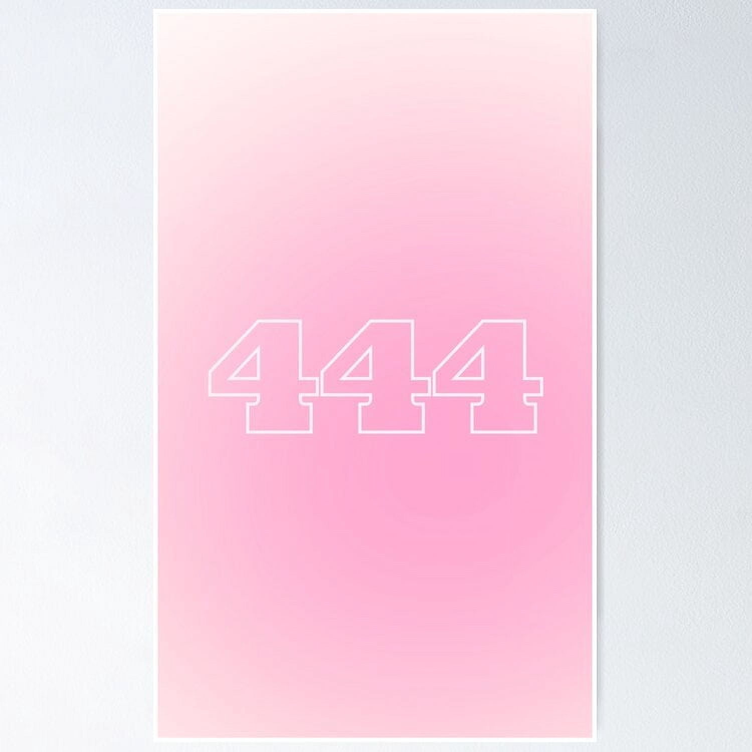 444 Angel Number Poster- Unframed Poster | Wall Art | Perfect For Home ...