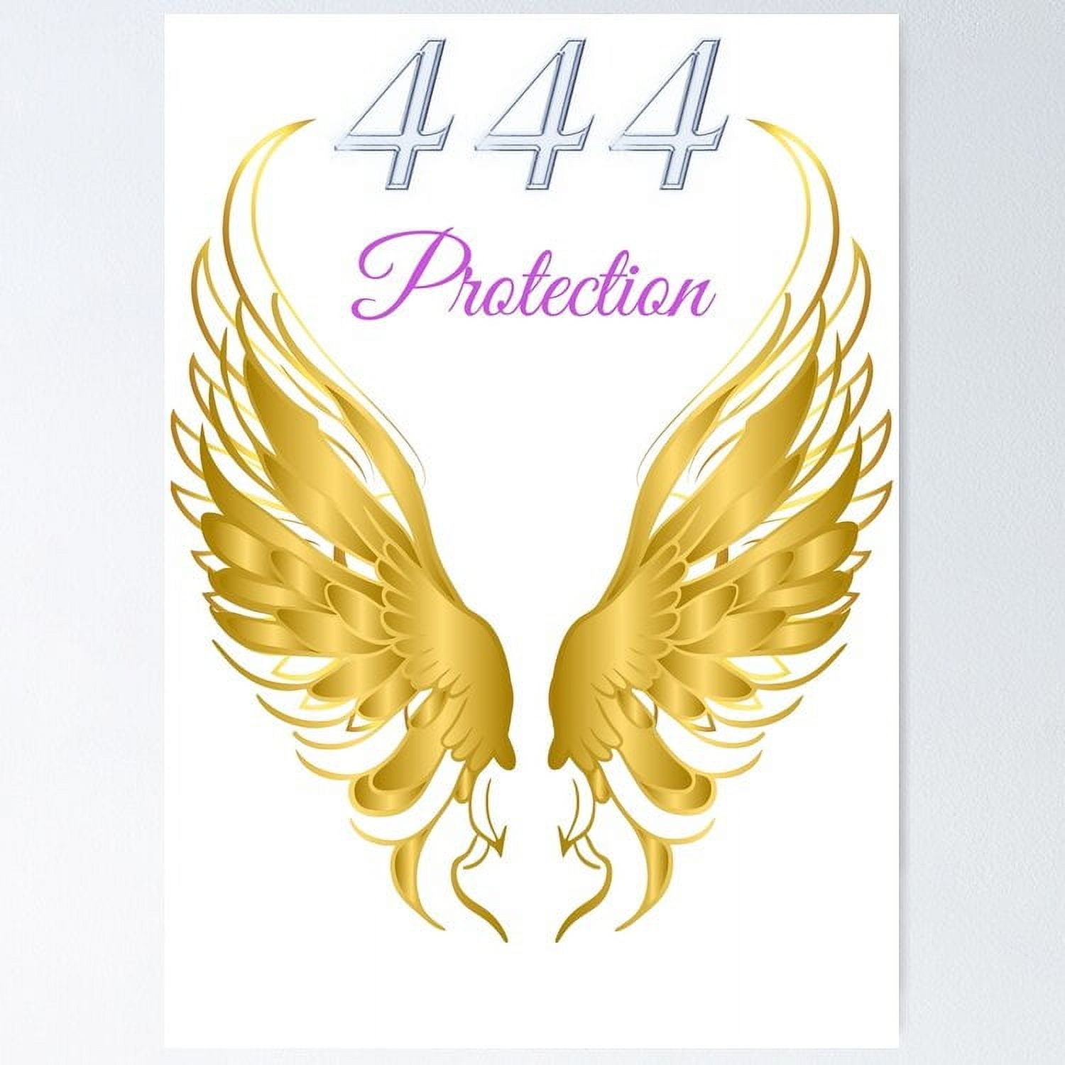 444 Angel Number Poster- Unframed Poster | Wall Art | Perfect For Home ...