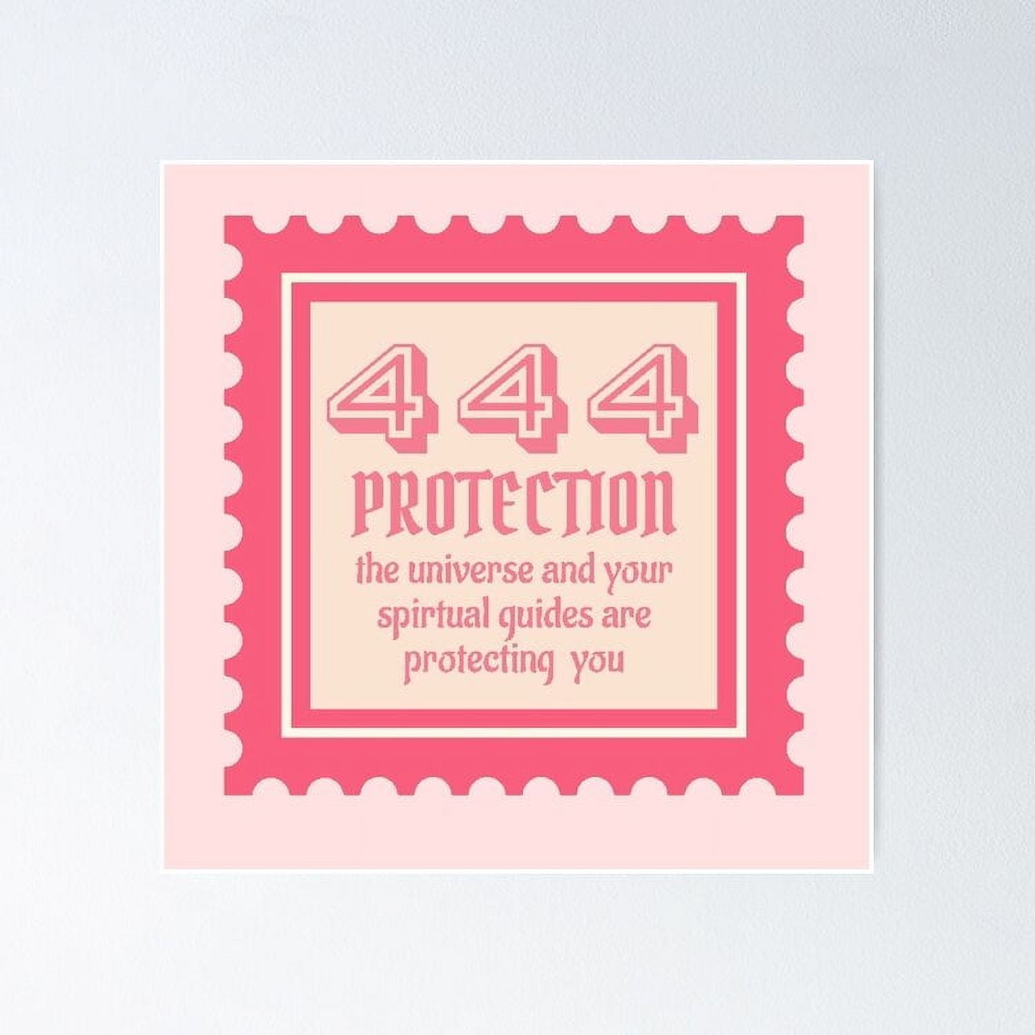 444 |Angel Number| Protect Poster- Unframed Poster | Wall Art | Perfect ...