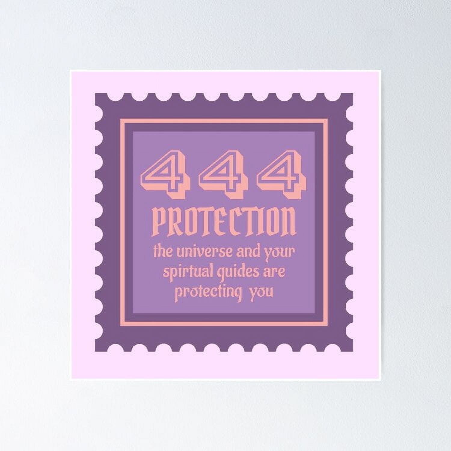 444 |Angel Number| Protect Poster- Unframed Poster | Wall Art | Perfect ...